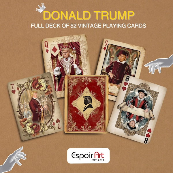 Donald Trump Playing Cards - Etsy
