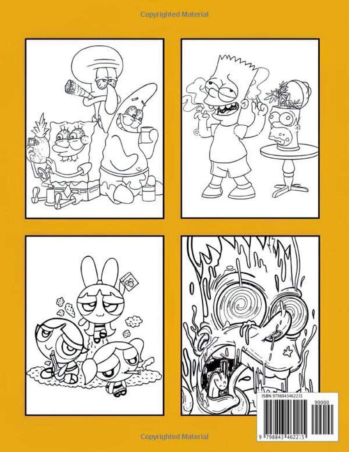 90's Cartoon Stoner Coloring Book Lots of Interesting Illustrations of ...
