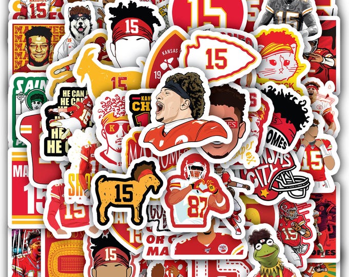 Kansas City Chiefs Sticker - Mahomes & Kelce - Etsy