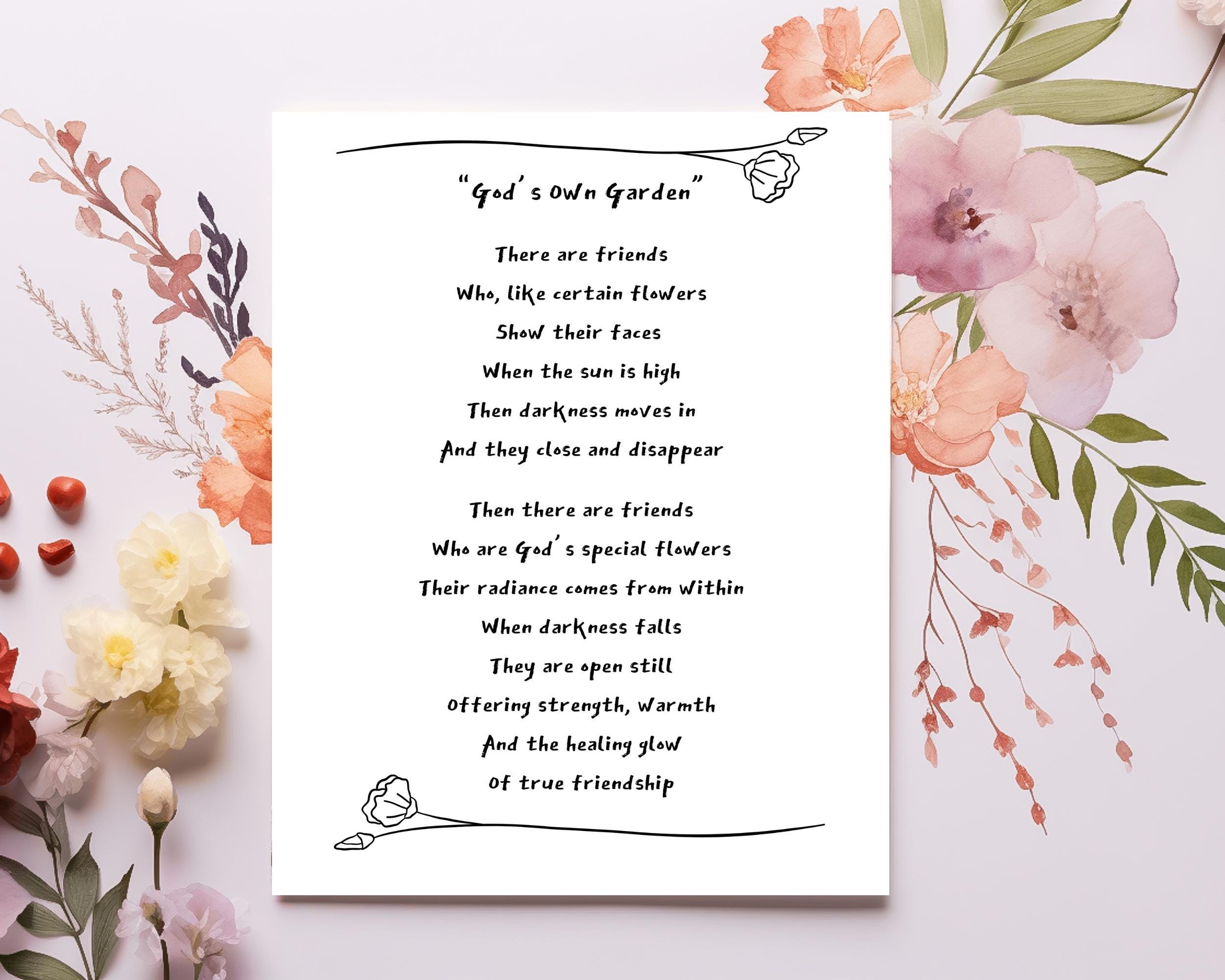 Best Friend Poem Print | Friendship Art | Bestie Poem Gift | Friend ...