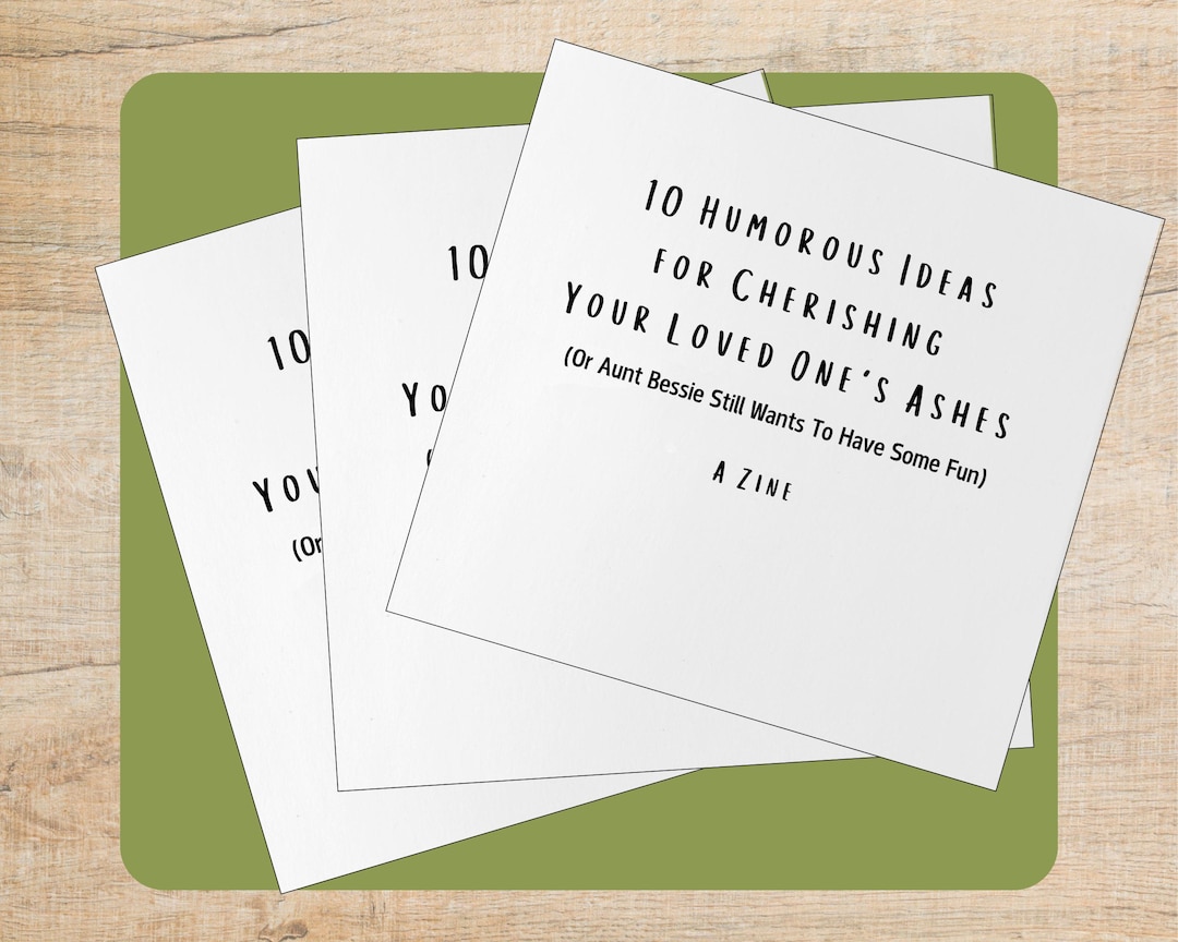 Humorous Zine | Unique Zine | Illustrated Mini Zine | Lighthearted ...