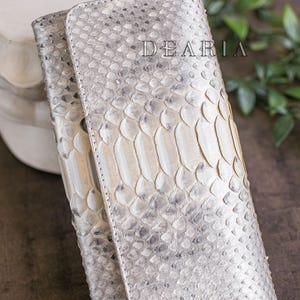 Emerald Green Python Leather Wallet: Luxury Snakeskin Flap Wallet - Etsy