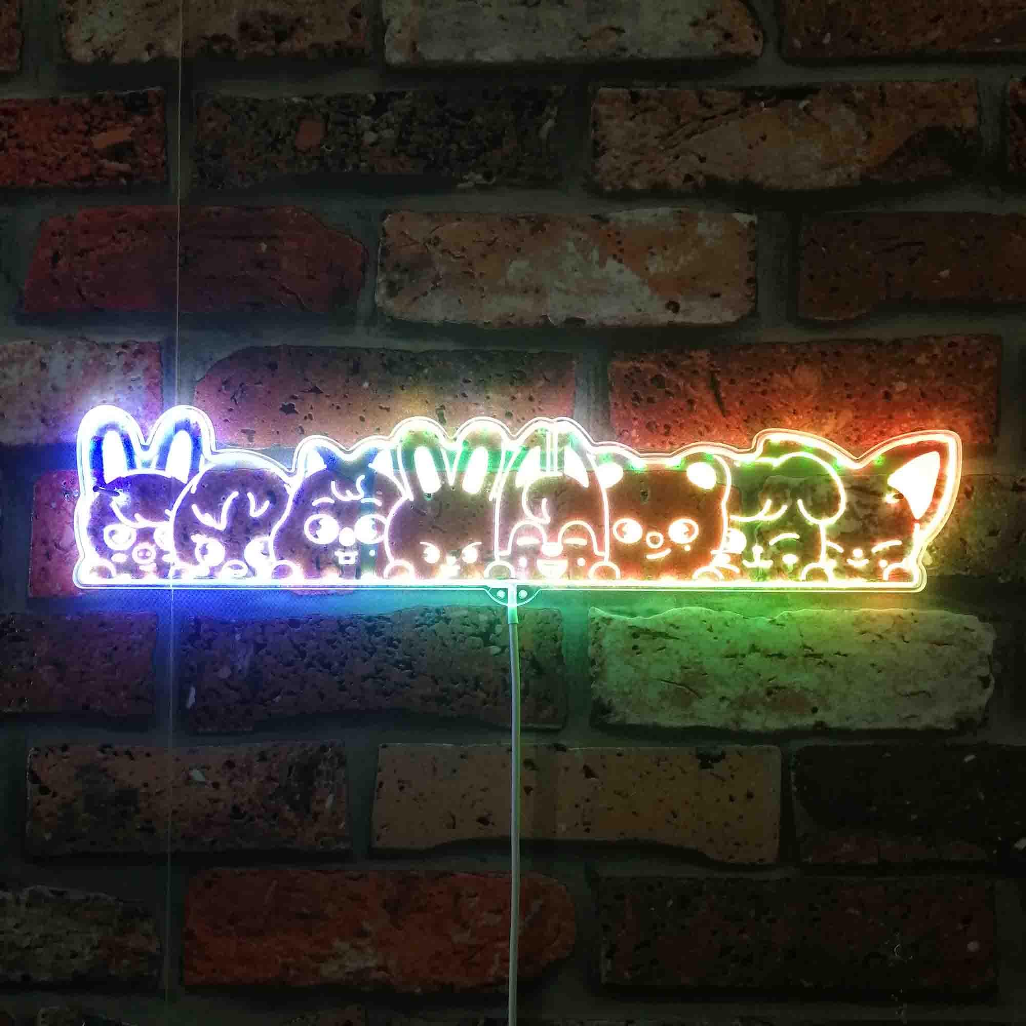 Skzoo Kpop LED Light Sign, Custom Kpop Stray Kids Neon LED Sign, Gift ...
