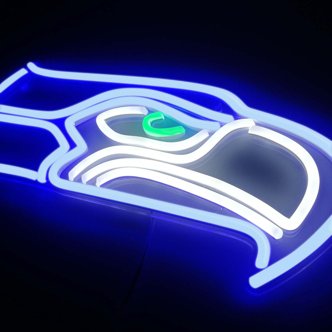 Seattle Seahawks Bar Neon LED Sign, Custom Sport Bar Light, Wall Sign ...