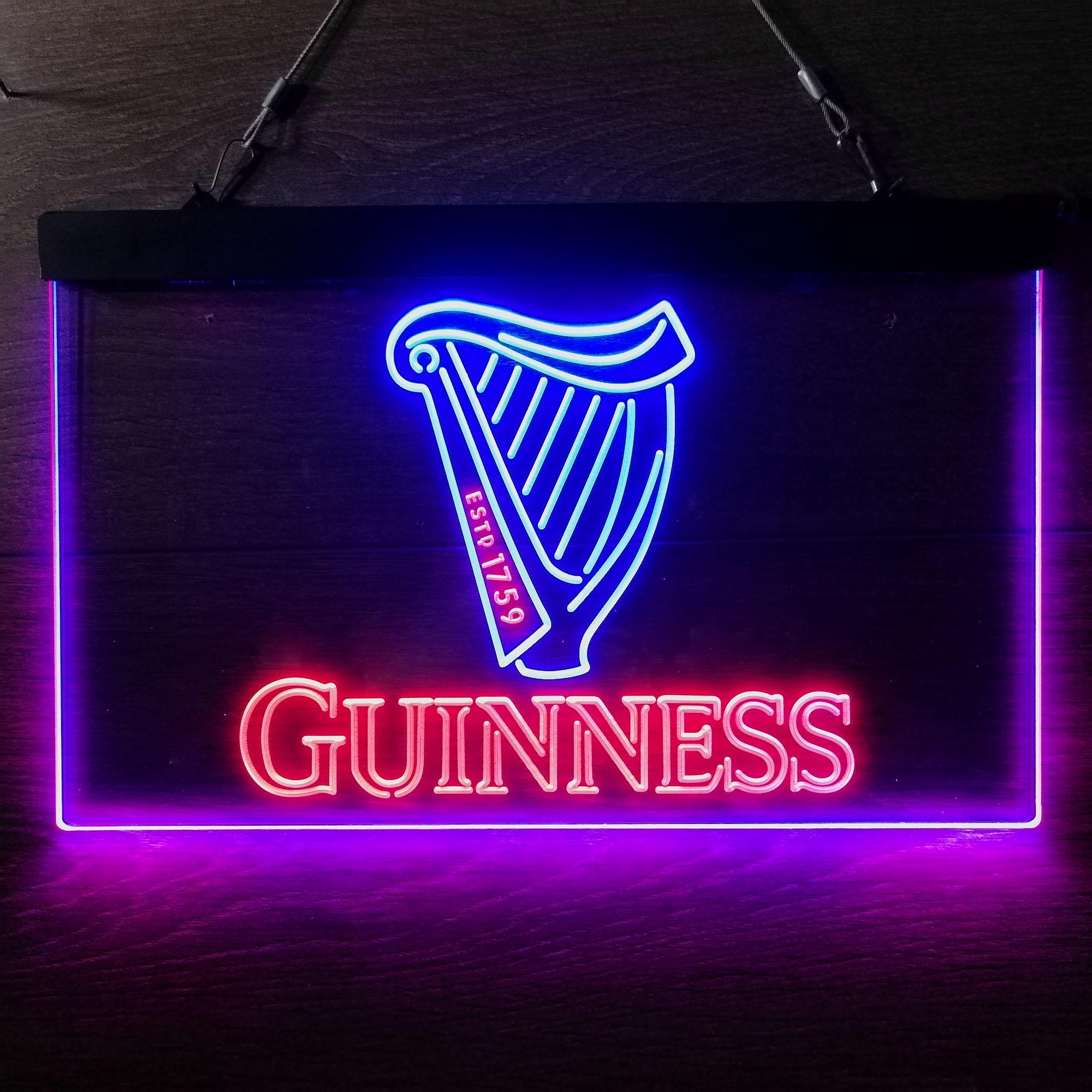 Guinness Beer Logo LED Light Sign, Custom Name Night Display Gift for ...