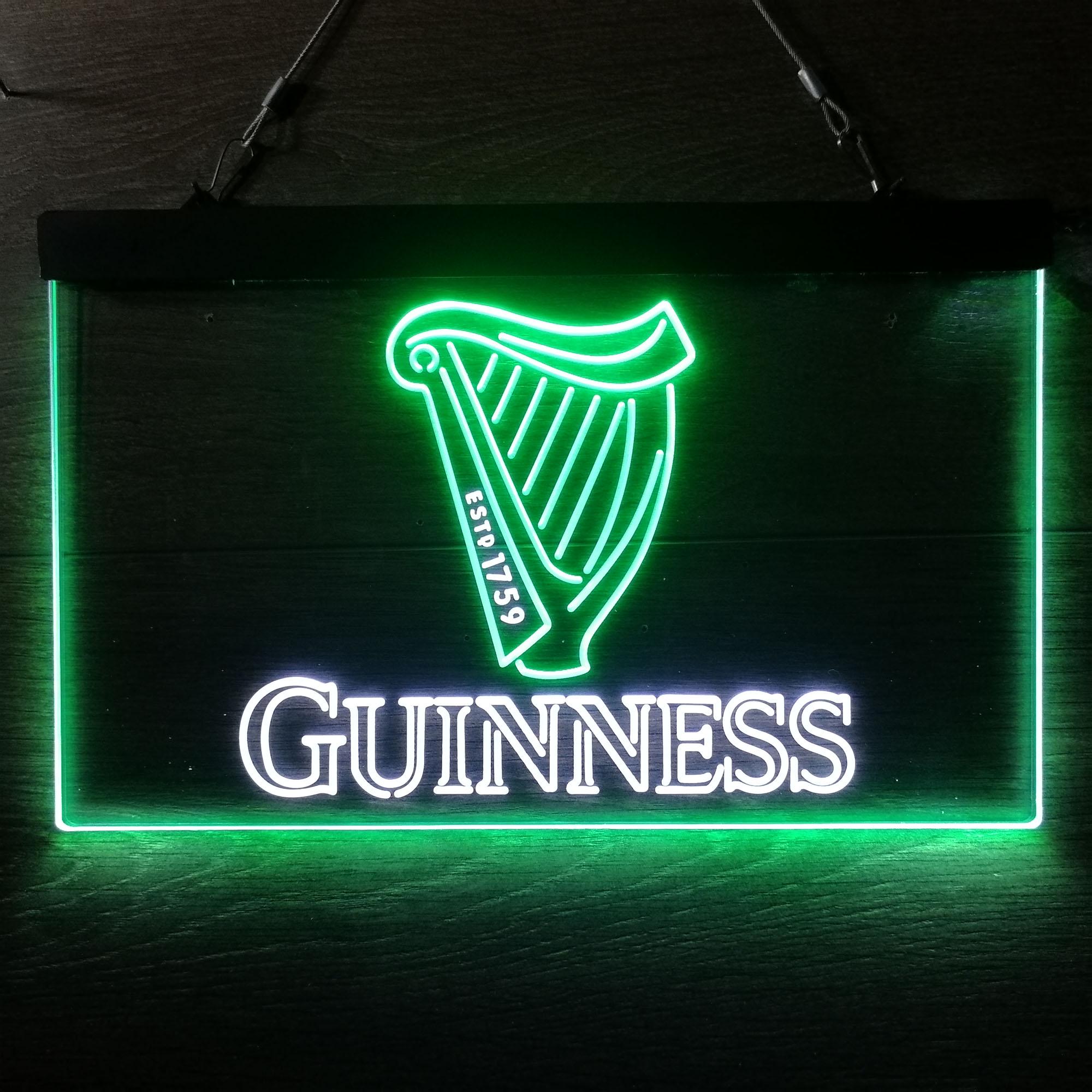 Guinness Beer Logo LED Light Sign, Custom Name Night Display Gift for ...