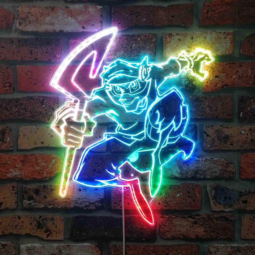 Sly Cooper Wall LED Light Sign With Multi Colors, Game Room Gaming LED ...