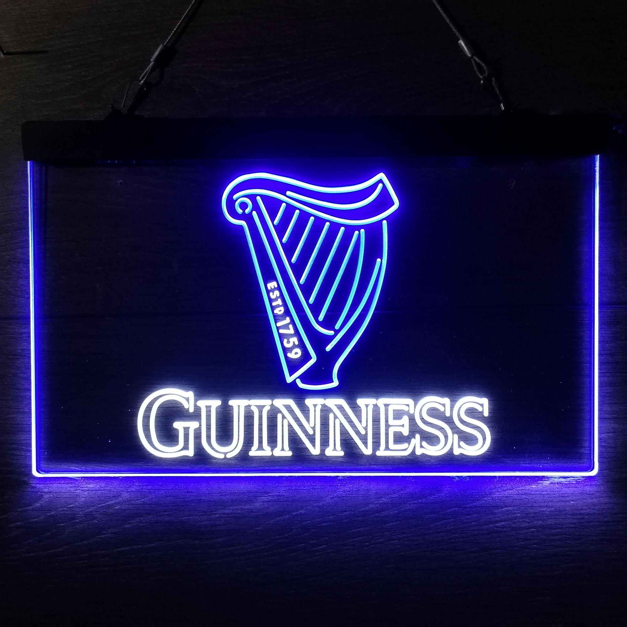 Guinness Beer Logo LED Light Sign, Custom Name Night Display Gift for ...