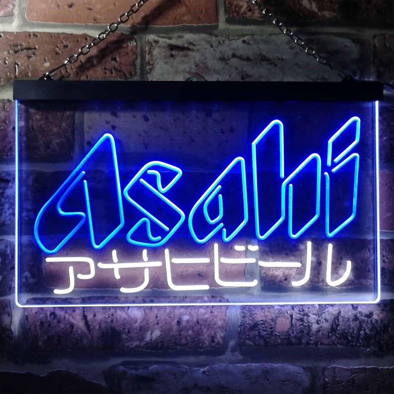 Asahi Japan LED Light Sign, Custom Name Night Display Gift for Home Bar ...