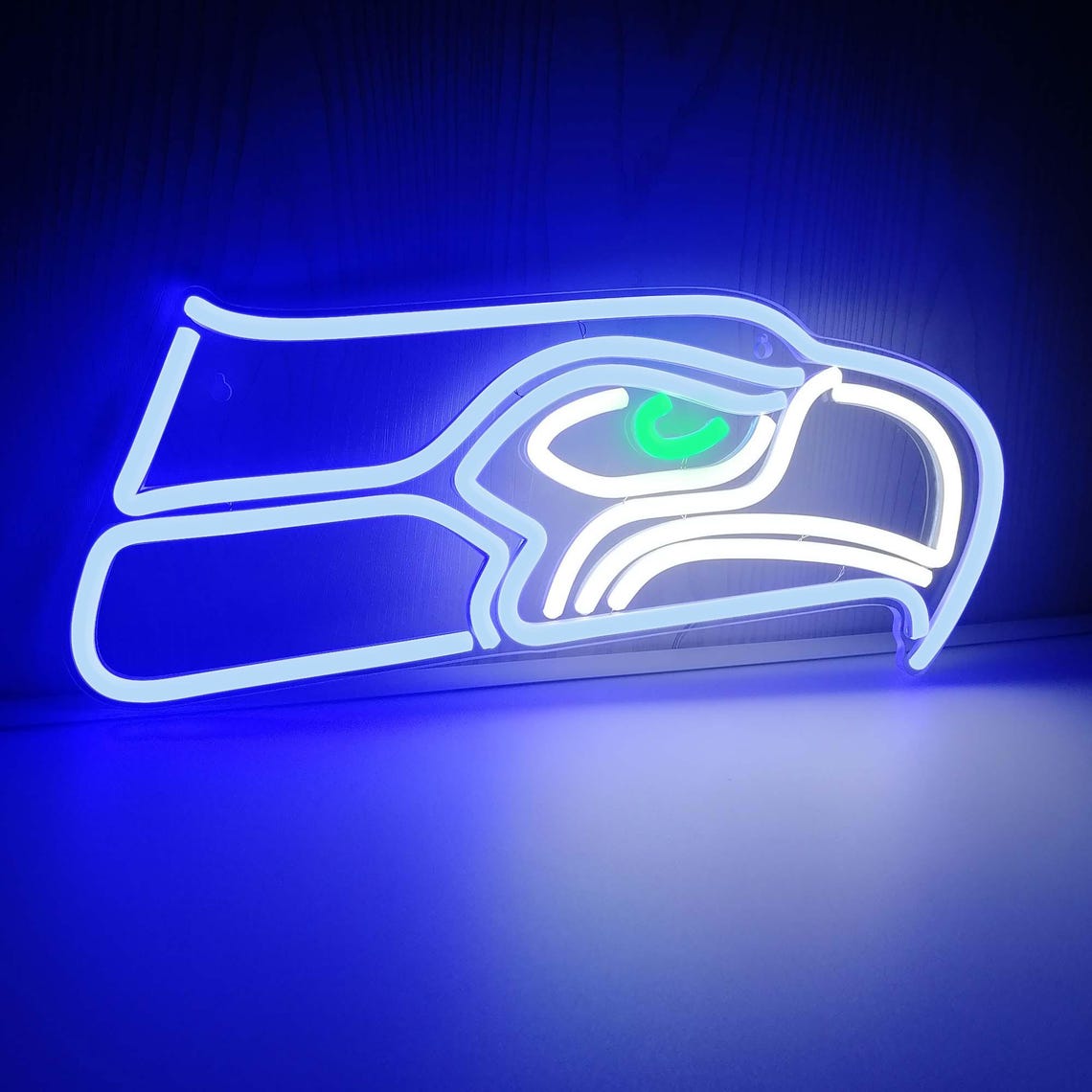 Seattle Seahawks Bar Neon LED Sign, Custom Sport Bar Light, Wall Sign ...