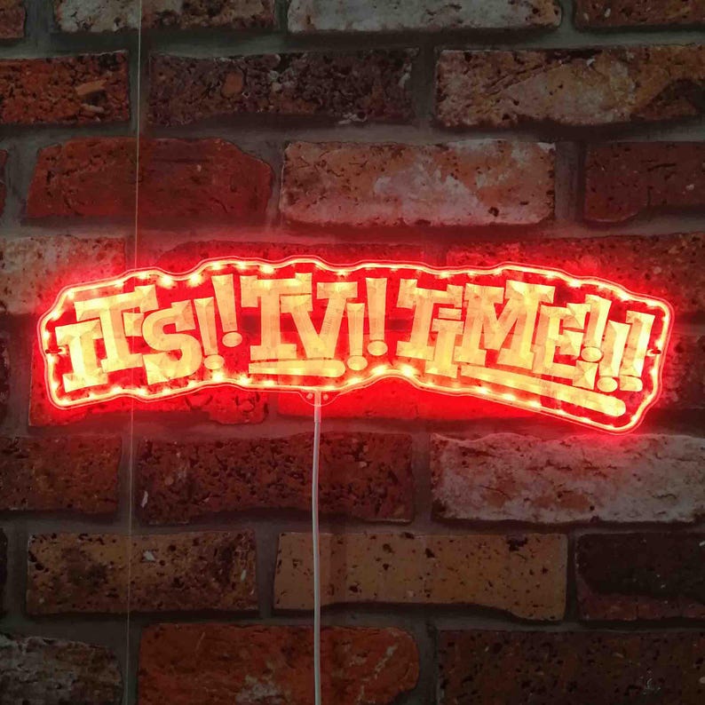 It's TV Time Tenna Deltarune LED Light Sign, Custom Arcade Room Gaming ...