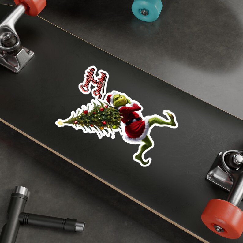 Grinch Kiss-cut Vinyl Decals Christmas Decals, Holiday Stickers ...