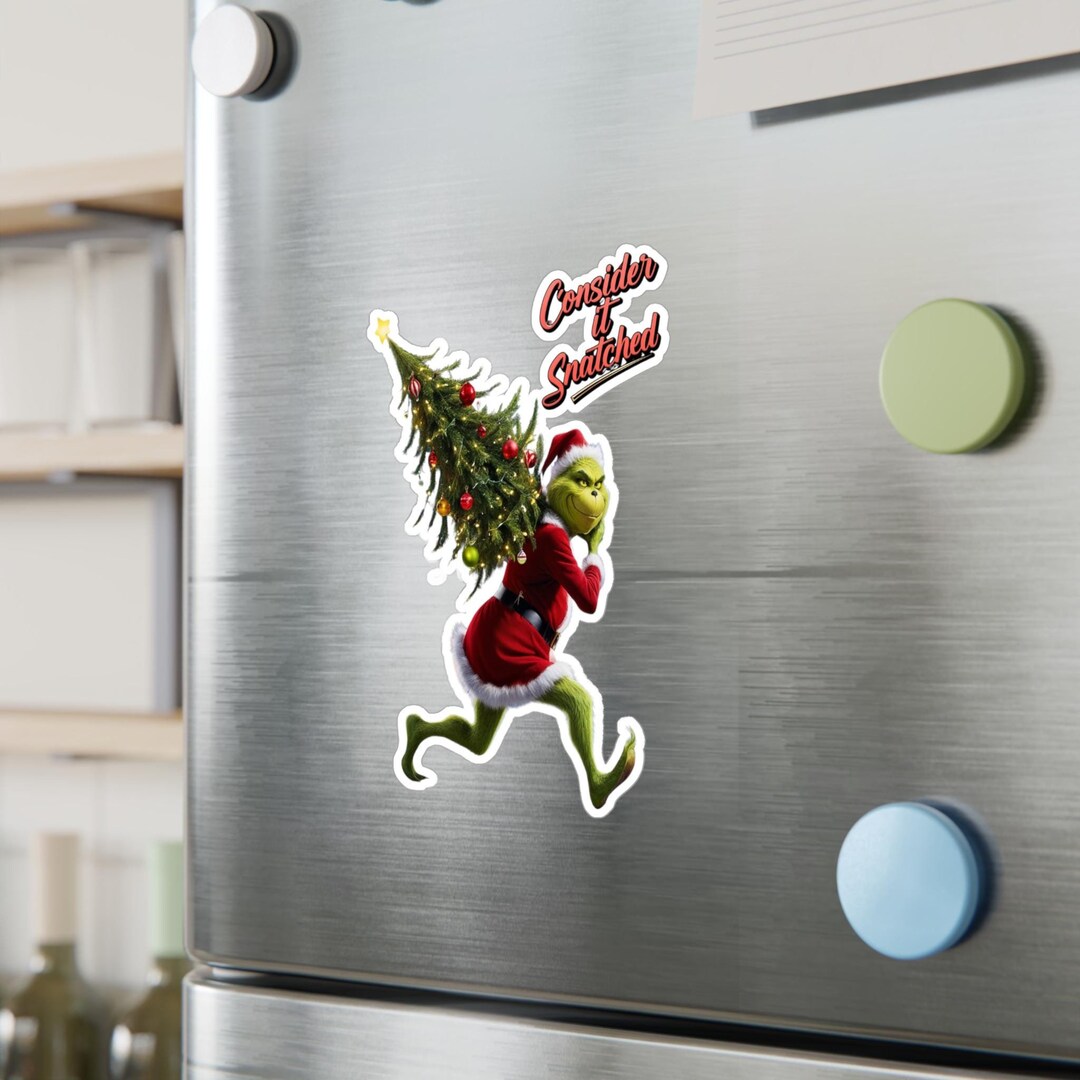 Festive Grinch Kiss-cut Vinyl Decals: Whoville Christmas Stickers for ...