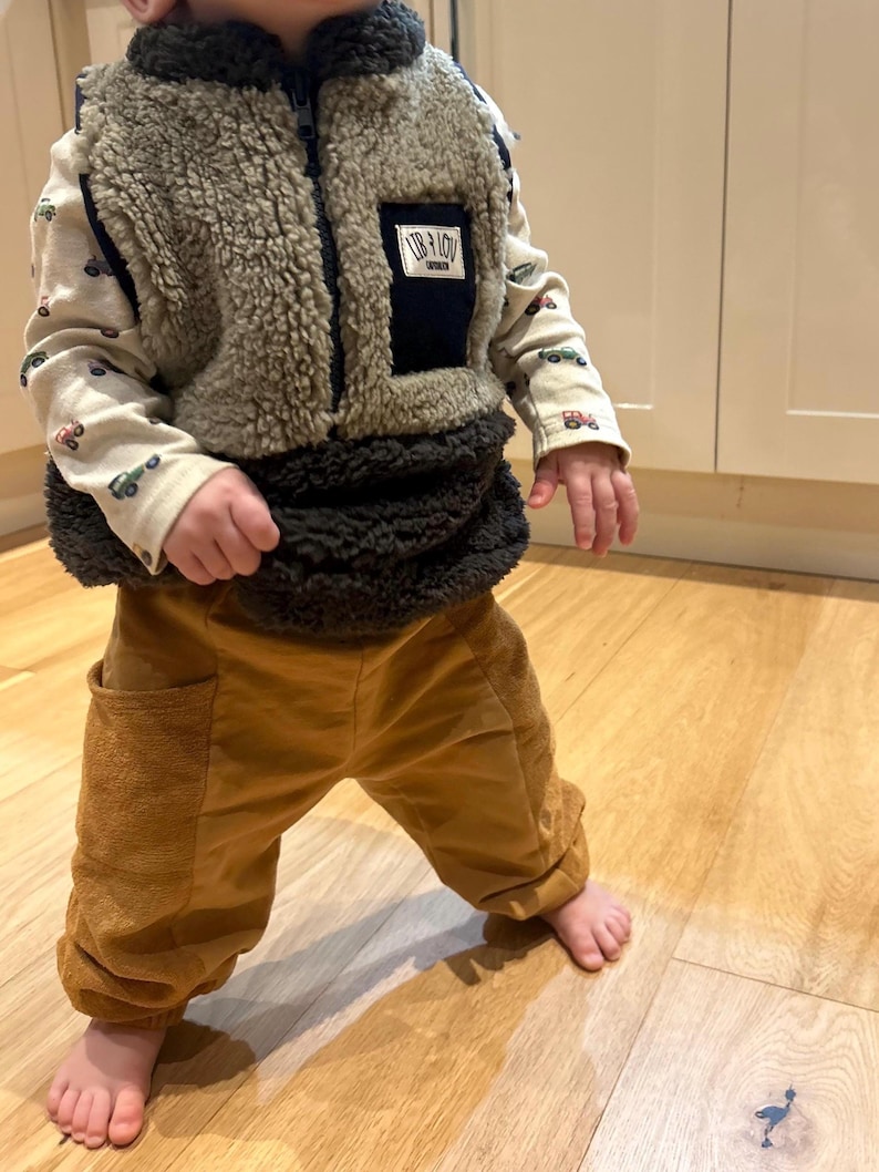 Baby / Children Gilet Sewing Pattern Trendy Sherpa Kids 6 Months to 7 ...