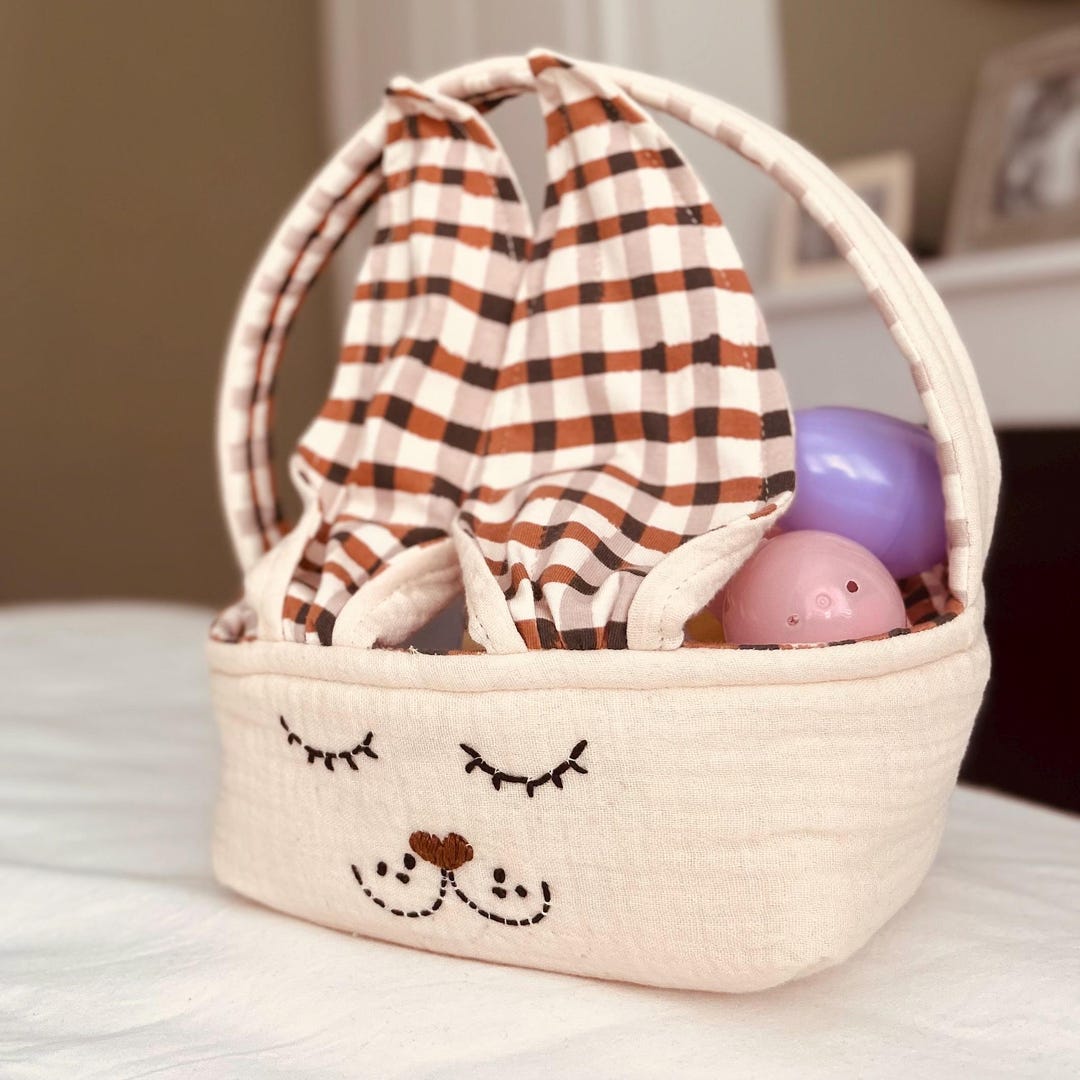 Easter Basket Sewing Pattern Bunny Basket Easter Egg Hunt Basket - Etsy