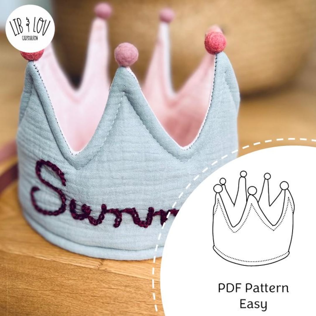 Birthday Crown Sewing Pattern - Children / Kids / Baby Party Hat - Etsy