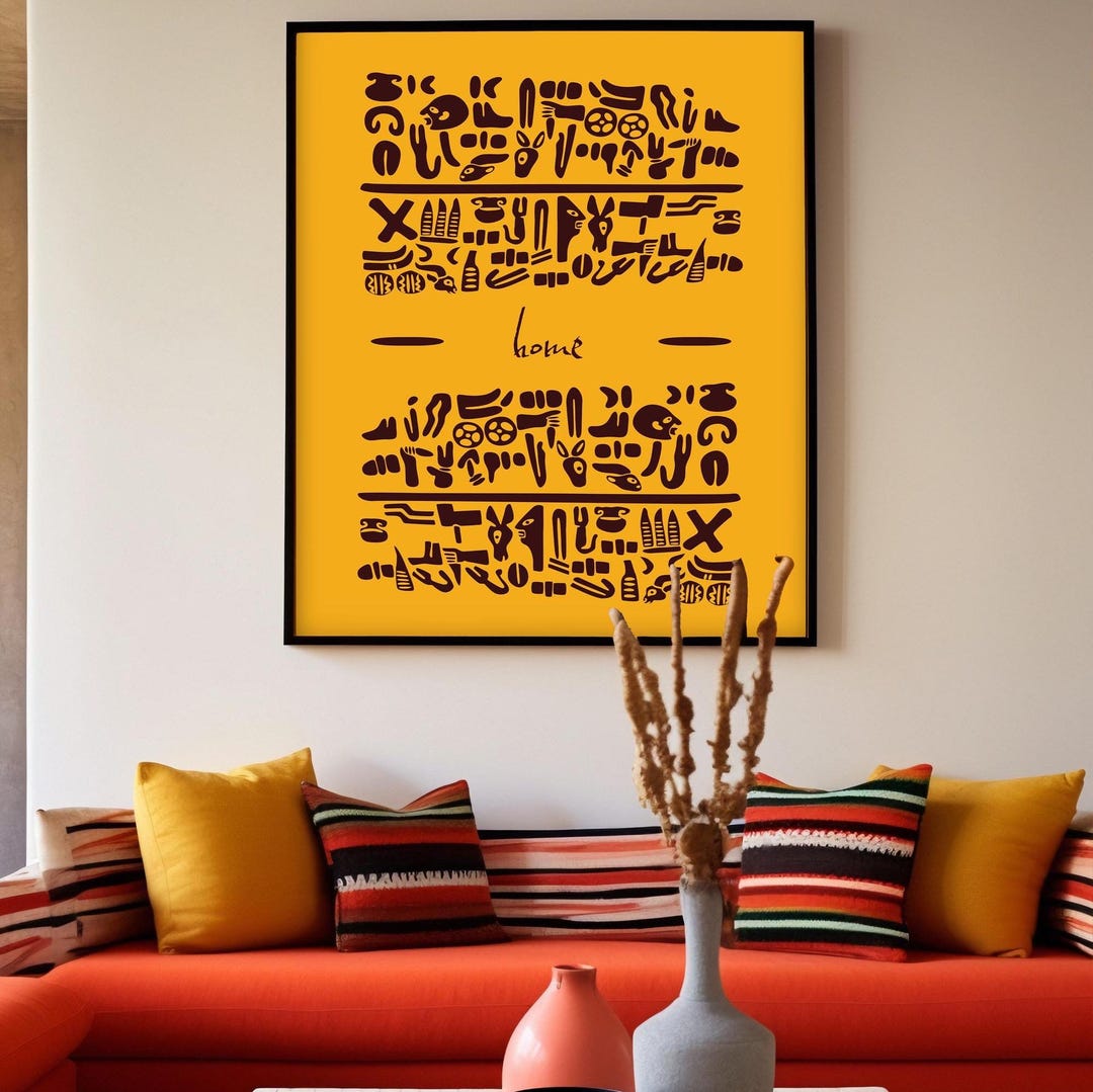 African Tribal Wall Art | Ethnic Printable Home Decor | Modern ...
