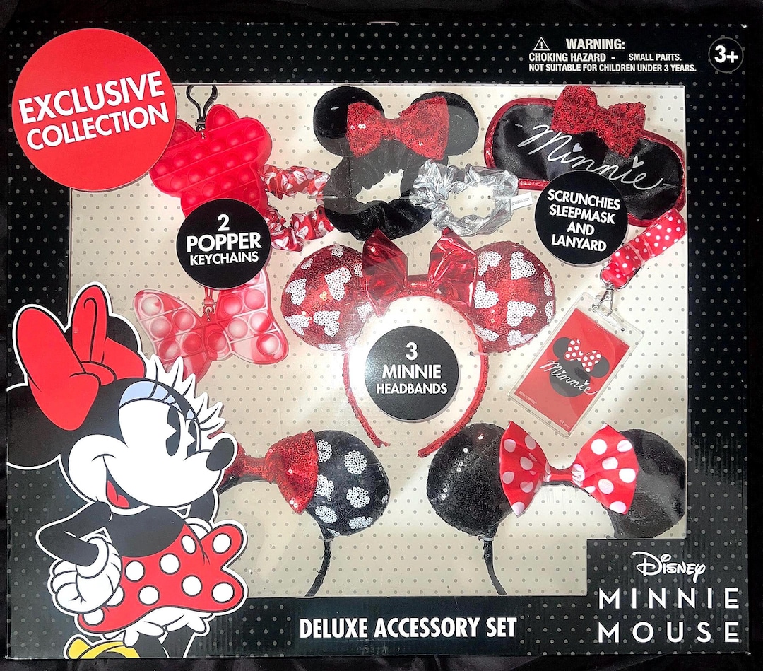 Disney Minnie Mouse Deluxe Accessory Kit 10 Piece Set - Etsy