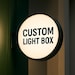 Custom Double Sided LED Light Box Sign, Light up Custom Street Sign ...