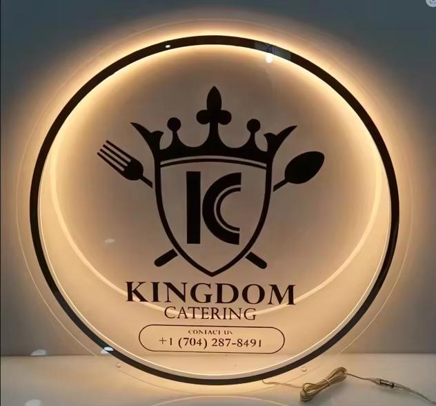 Custom Acrylic Backlit Sign, LED Wall Sign, Personalized Business Sign ...