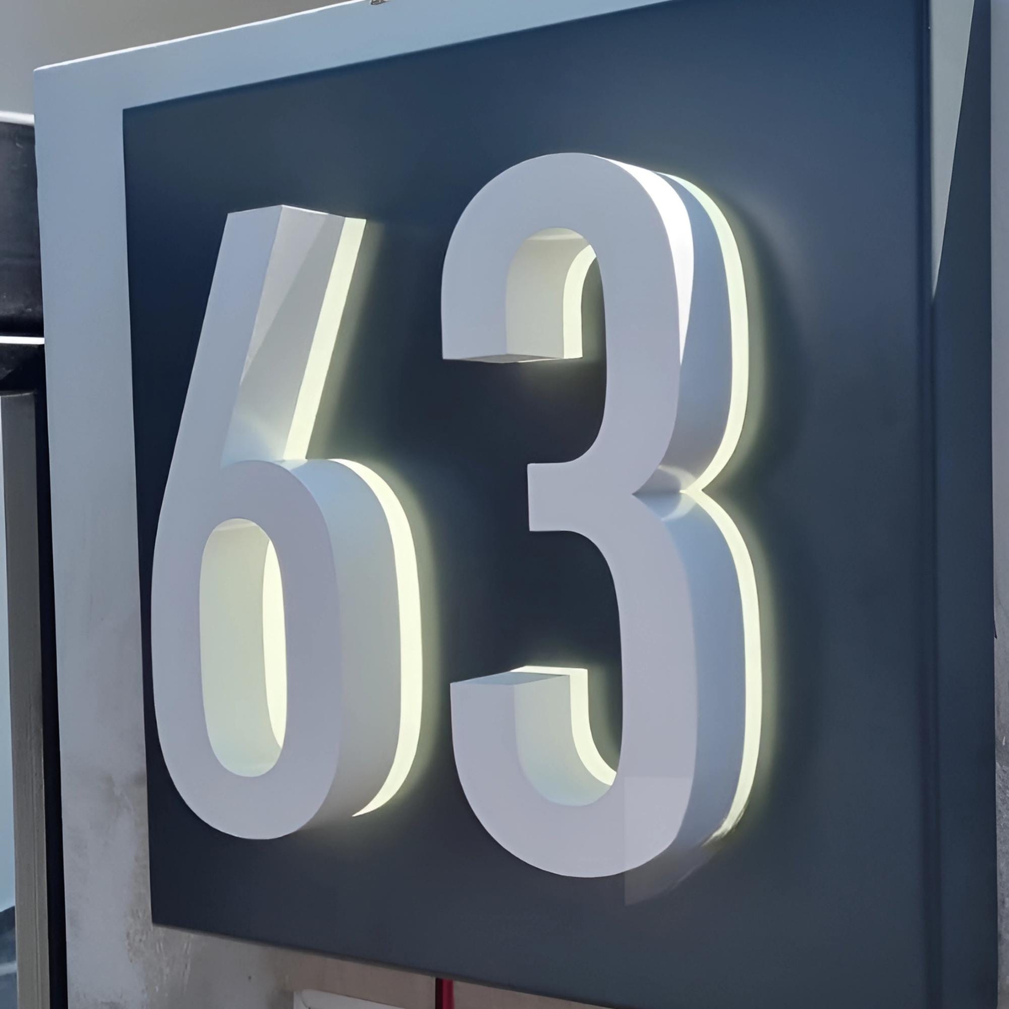 Led House Number|3d House Numbers Sign | Address Sign | Metal Sign ...