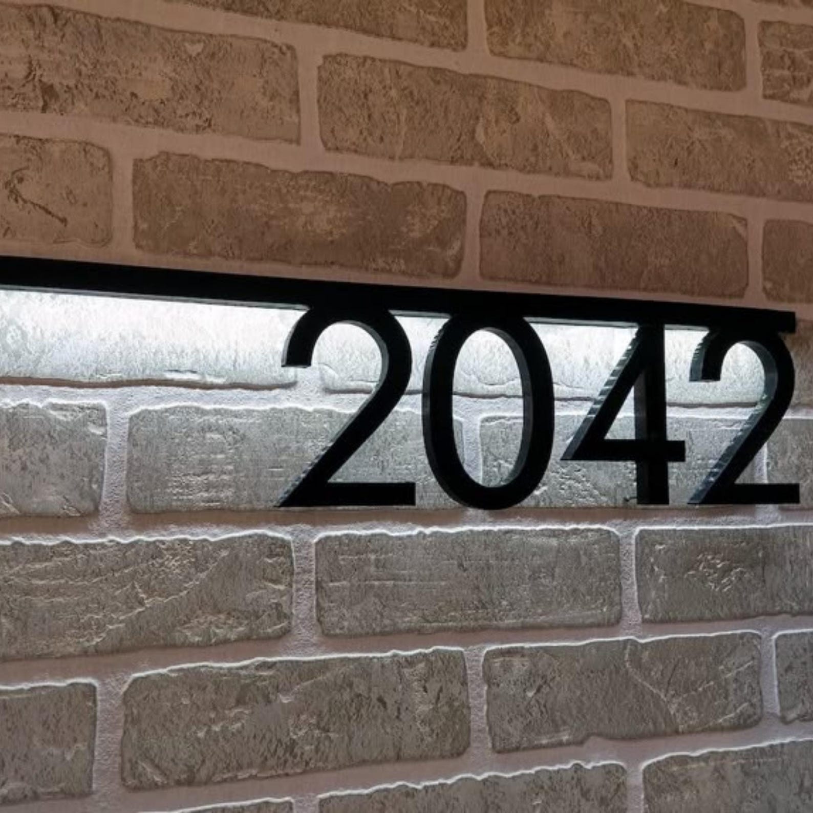 Led House Number|3d House Numbers Sign | Address Sign | Metal Sign ...