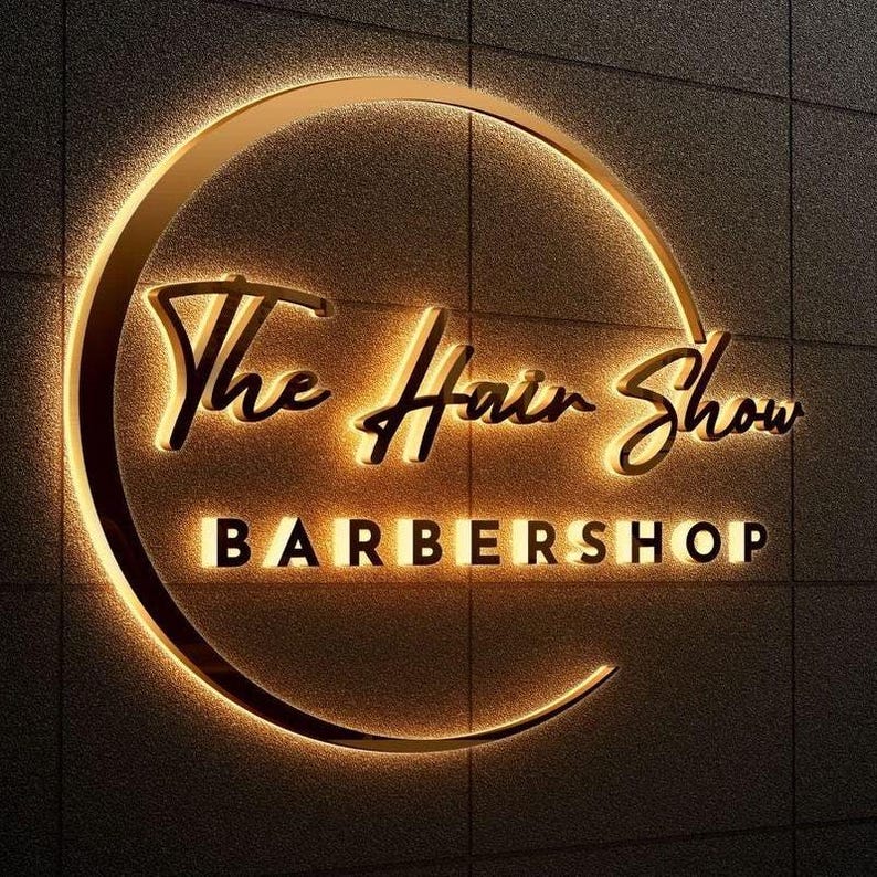 Custom 3D Metal Backlit Logo Sign, Business Reception - Etsy