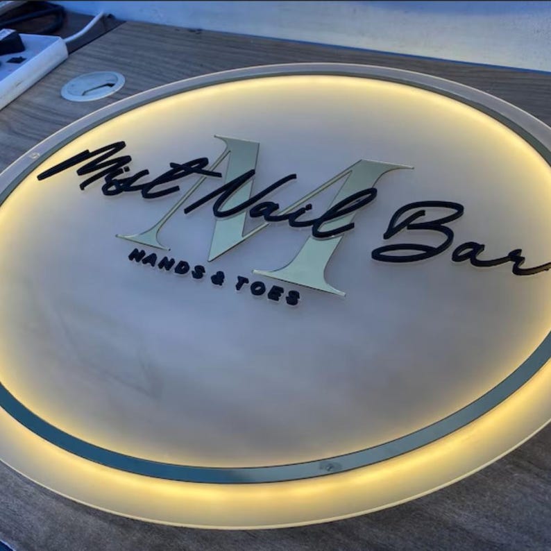 Customized Acrylic Backlit Sign - Neon Acrylic Sign - Light Acrylic ...