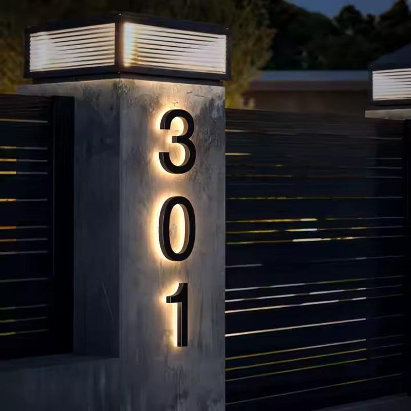 Door Number Light Up - Etsy