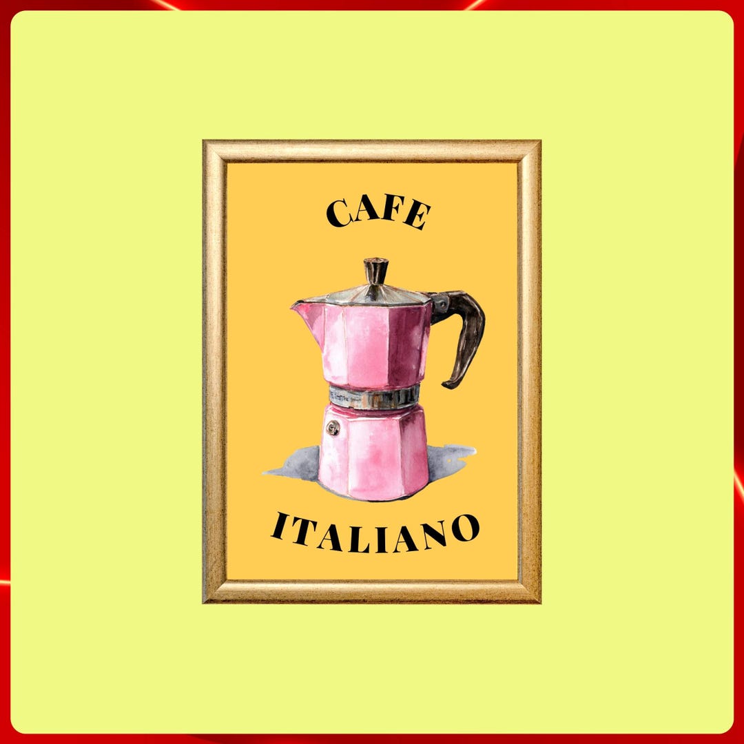 Moka Pot Wall Decor, Modern, Trendy, Room Decor (digital Download) - Etsy
