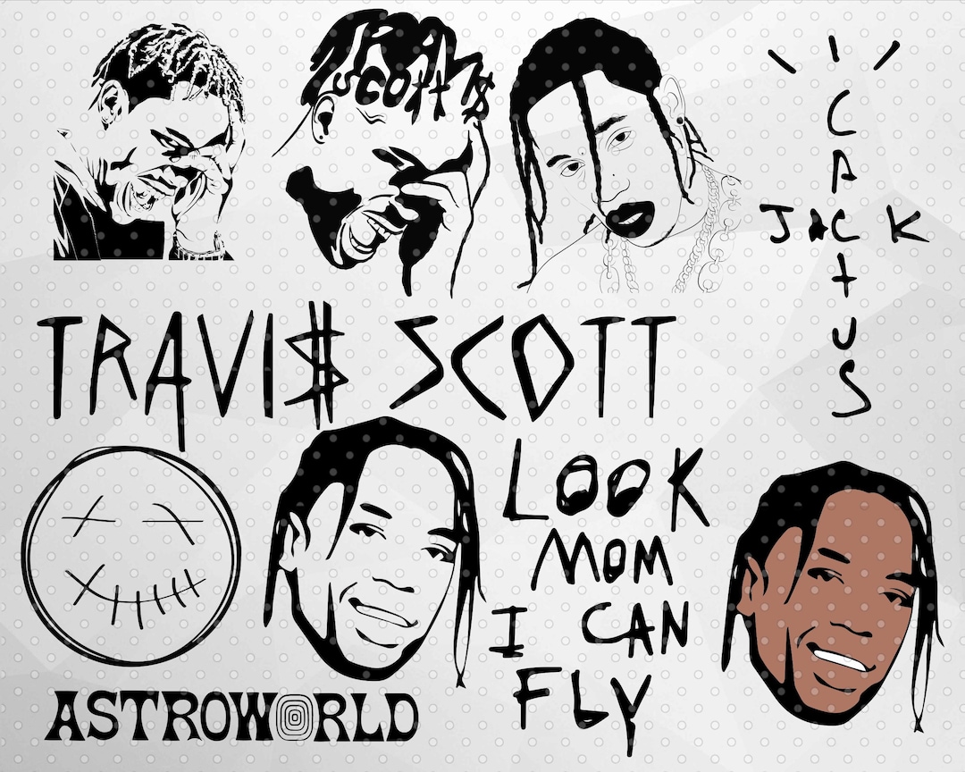 Travis Scott Svg Bundle, Travis Scott Shirt Svg,hiphop Svg, Trendy Svg ...