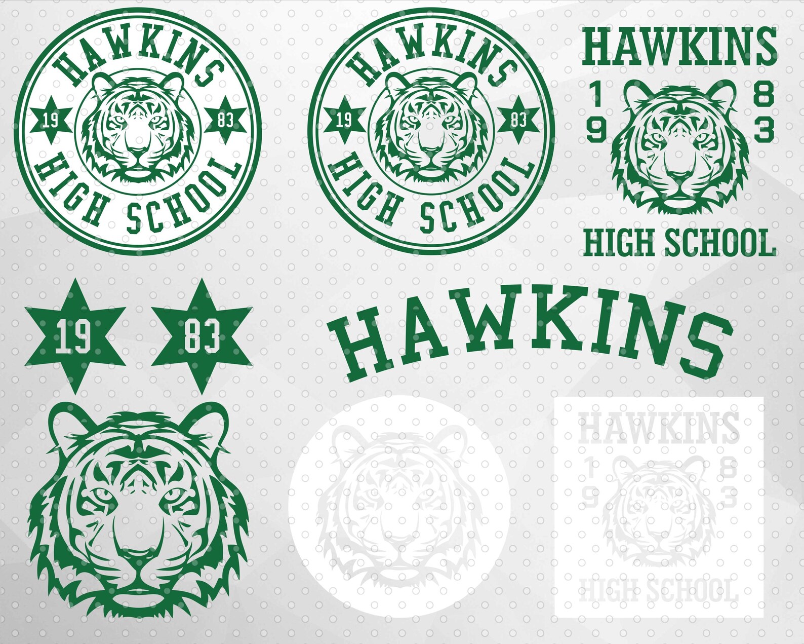 Hawkins 1986 High School, Hawkins Svg, Retro Svg, Shirt Svg, Tiger Svg ...