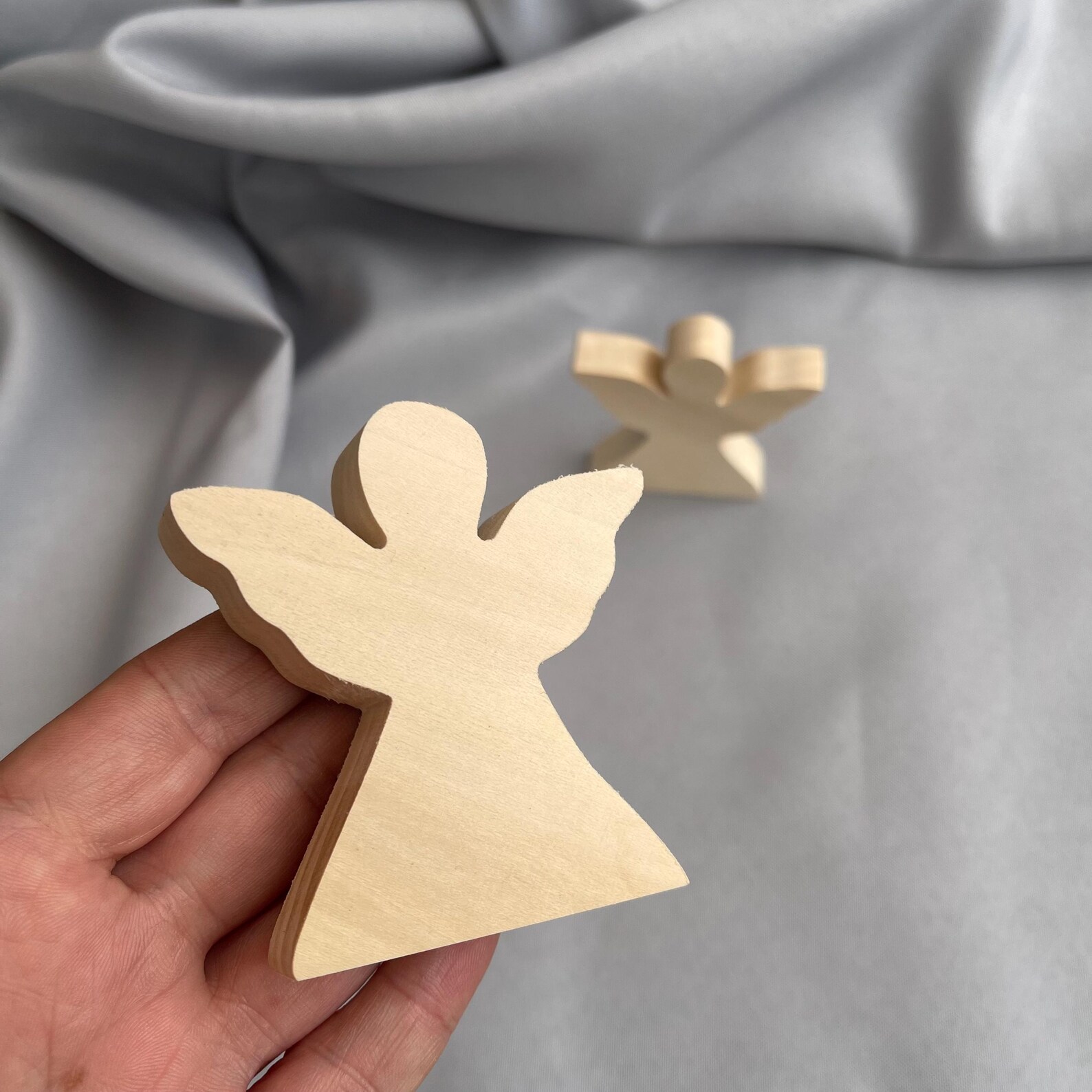 Mini Standing Angel Cut Out, Unfinished Angel for Craft Childs, Thick ...