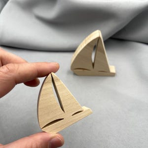 Unfinished Small Standing Sailboat, Wooden Blank Boat Cutout, Small ...
