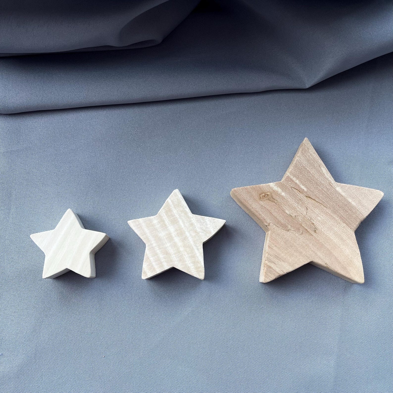 Wood Assorted Unfinished Stars, Cutout Standing Small or Large, 3 Size ...