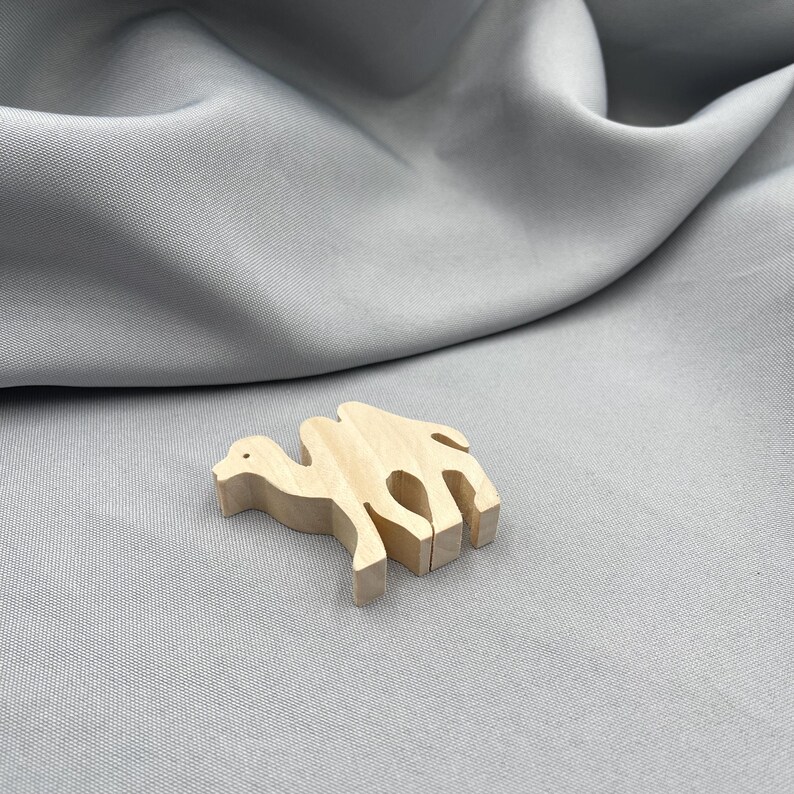 Unpainted Wooden Camel Cutout, Natural DIY Craft Animal Blank, Rustic ...
