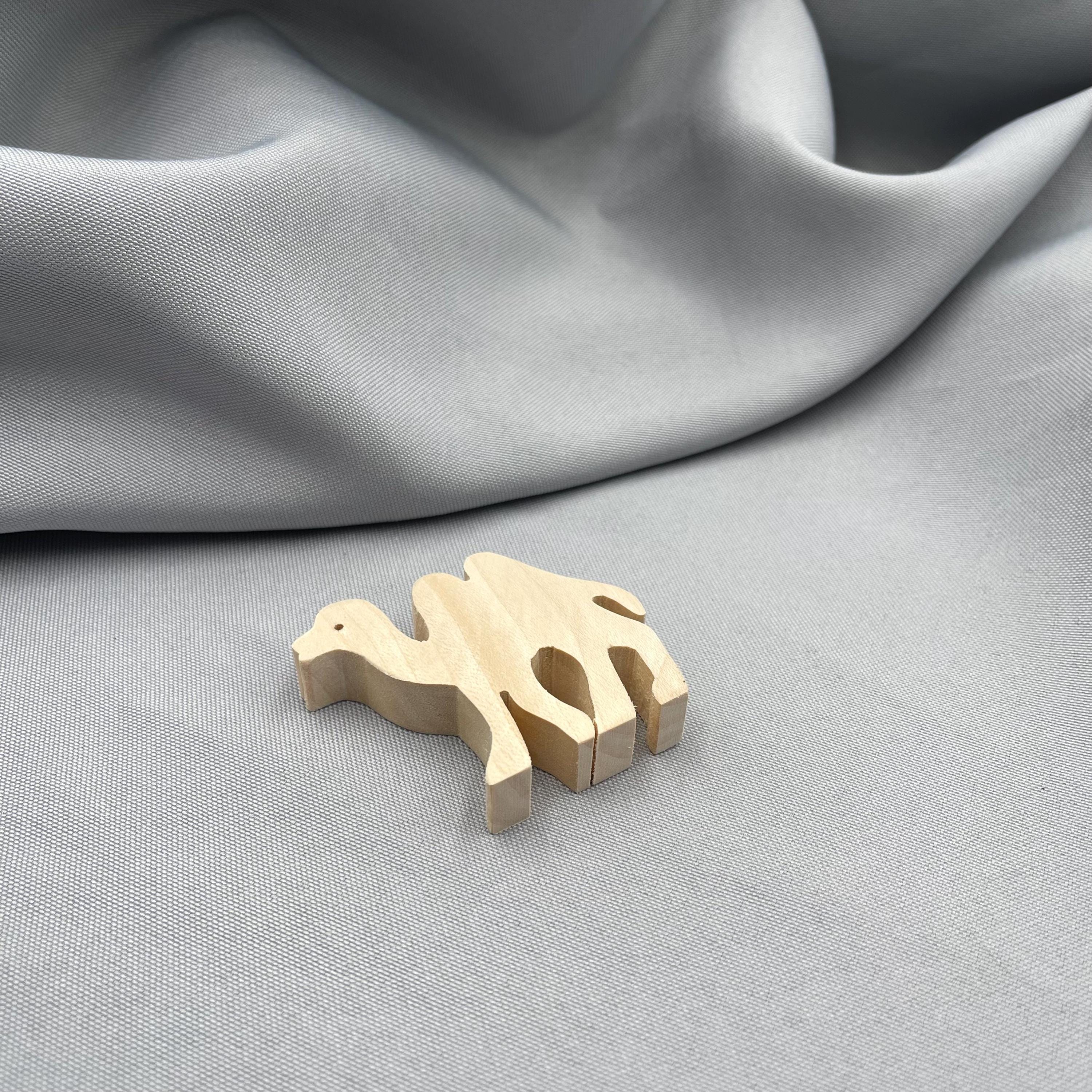 Unpainted Wooden Camel Cutout, Natural DIY Craft Animal Blank, Rustic ...
