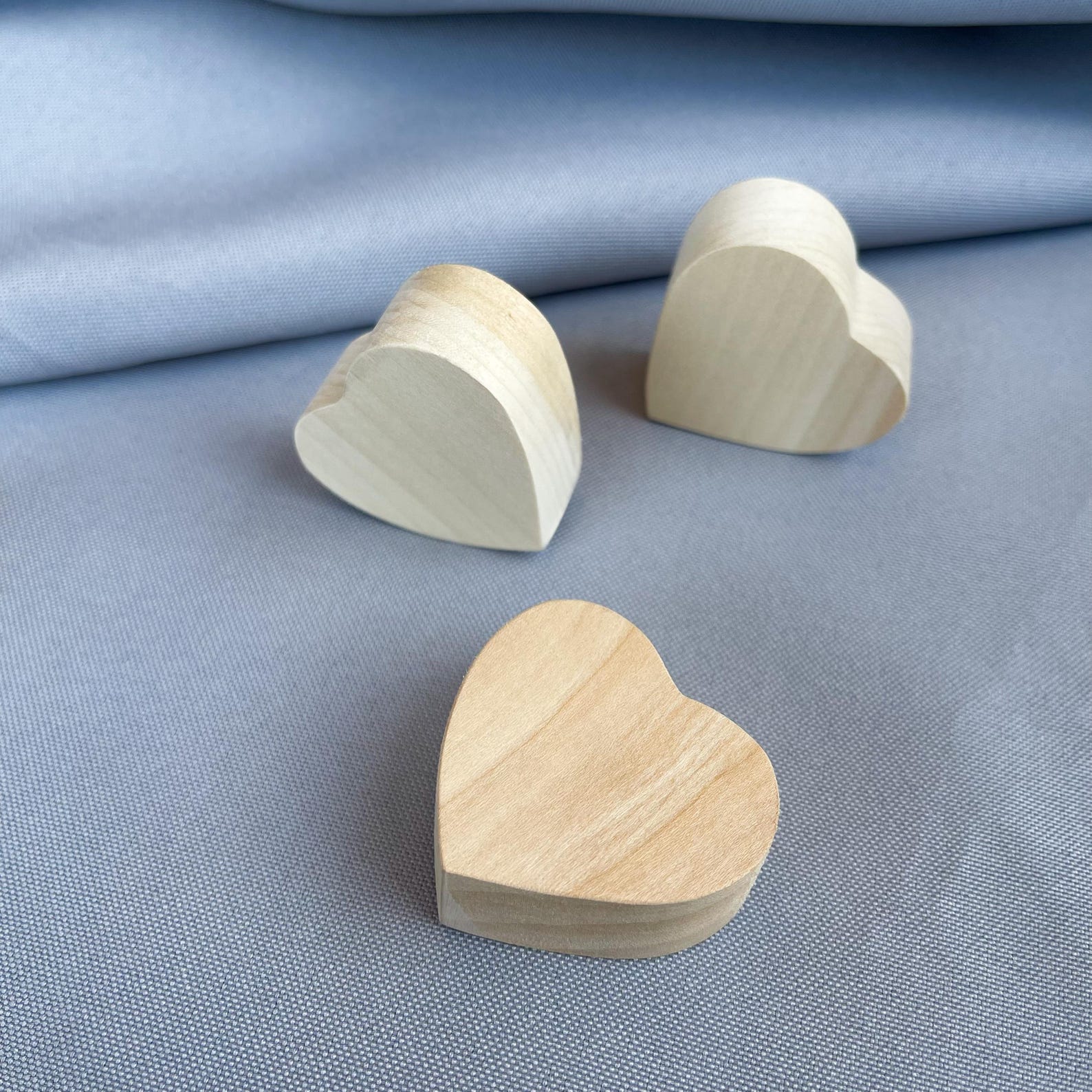 Wooden Hearts for Crafts, Blank Standing Unfinished, Heart to Paint ...