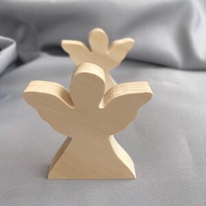 Mini Wood Standing Angel Cut Out, Unfinished Angel, Small Craft ...