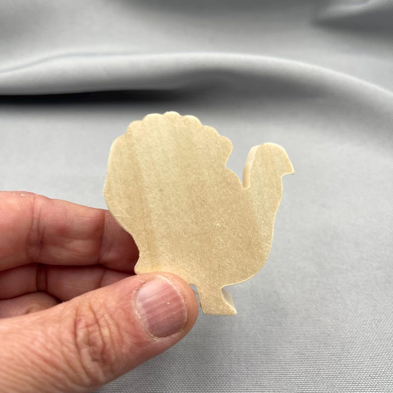 Unfinished Wooden Turkey Cutout, Craft Blank for Painting, DIY ...