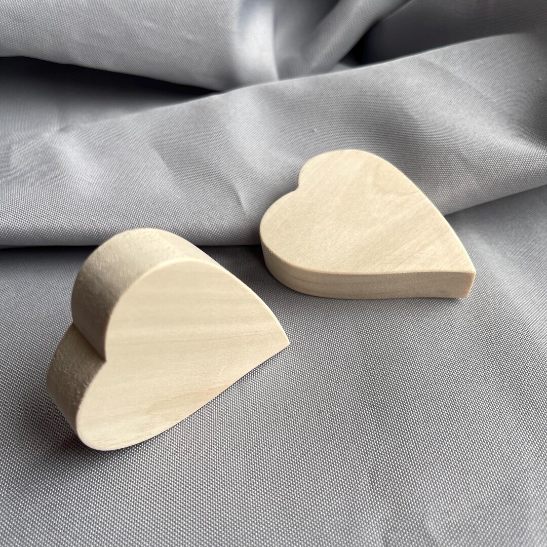 Unfinished Heart Cut Out, Wooden Hearts Standing, Valentines Craft ...