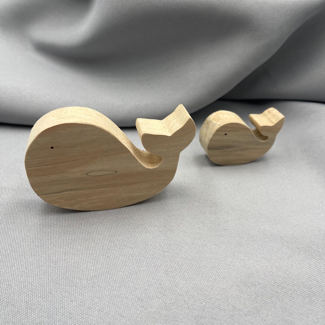 Wooden Whale Cut Out Blanks, Unfinished Fish for Painting, Beach Theme ...