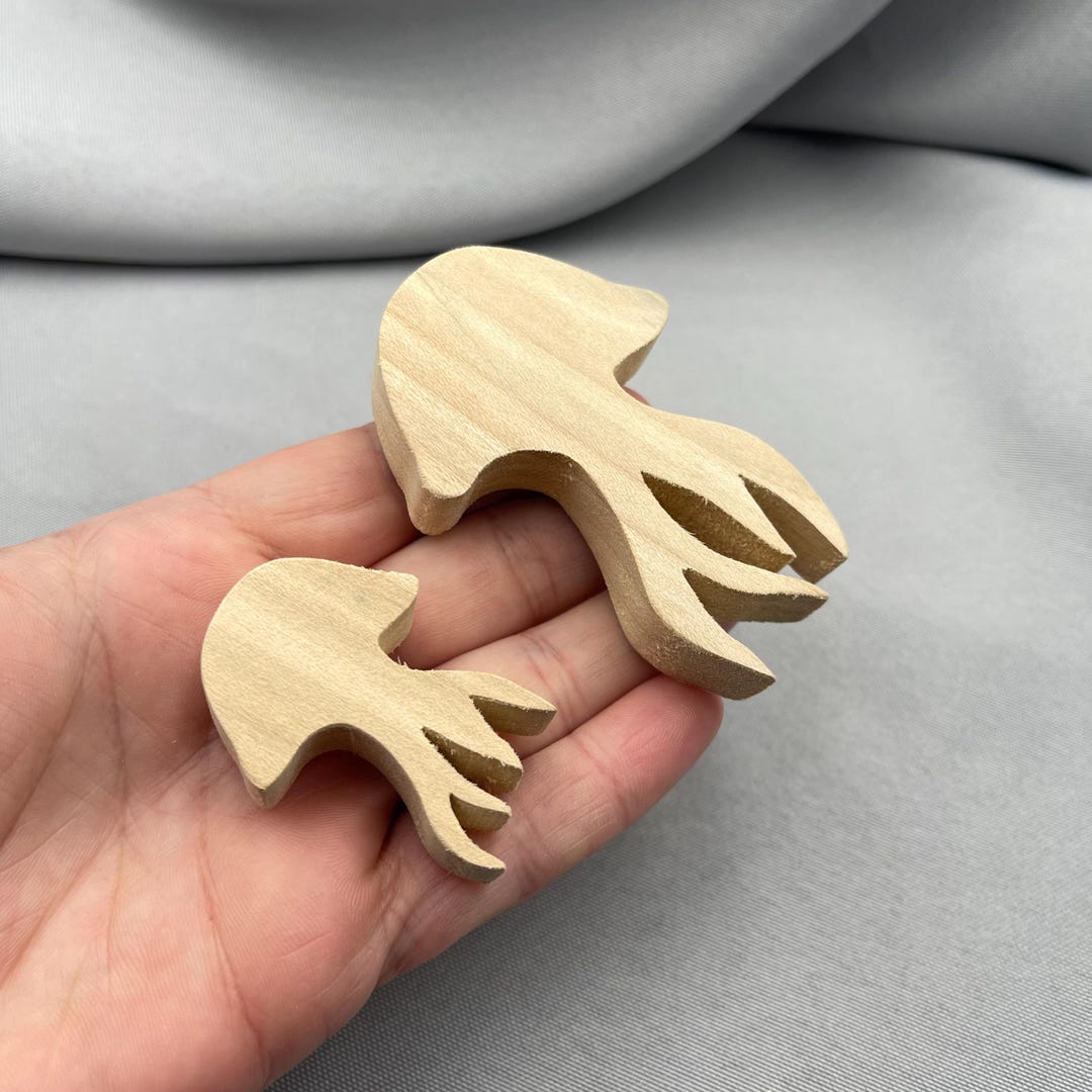 Wood Jellyfish Shape, Unfinished Sea Animal Cut Out, Ocean Creature ...