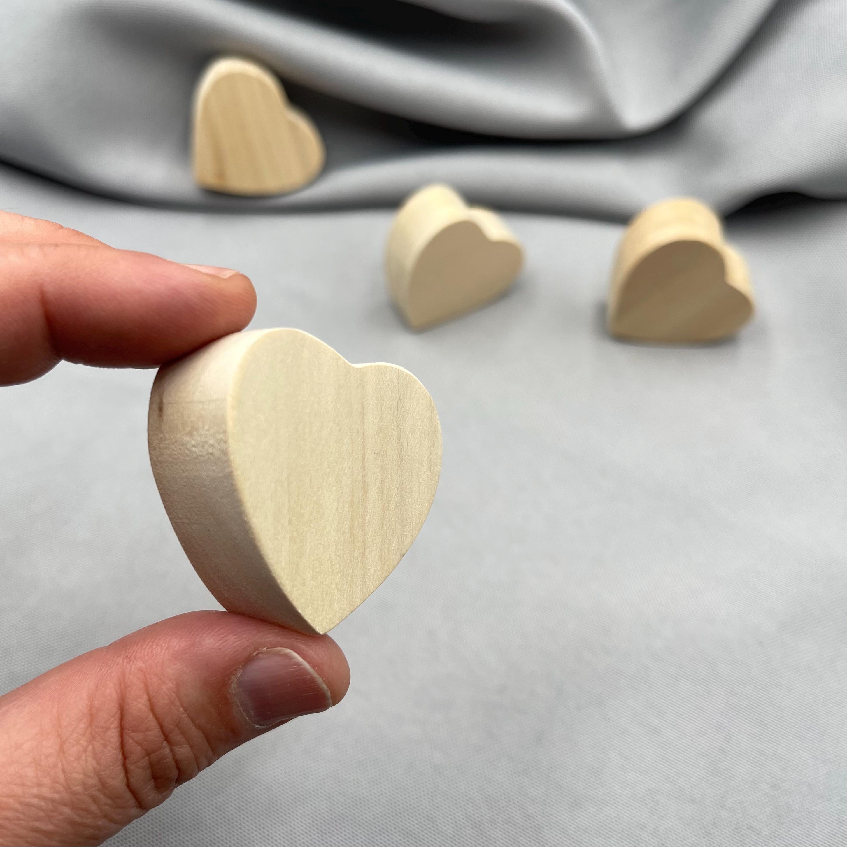 Wooden Hearts Crafts, Blank Standing Unfinished, Ready to Paint, Cutout ...