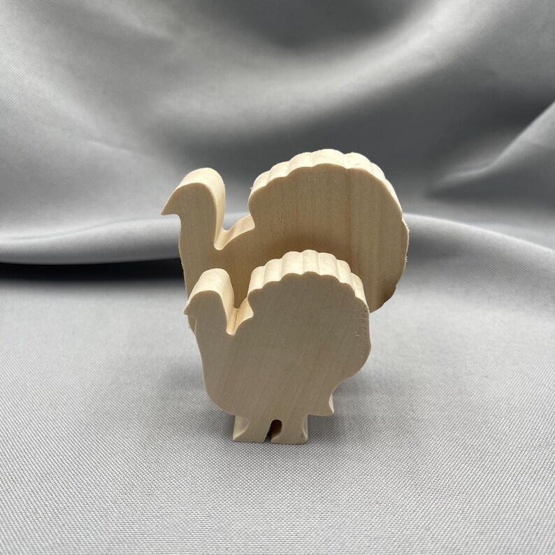 Unfinished Wooden Turkey Cutout, Craft Blank for Painting, DIY ...