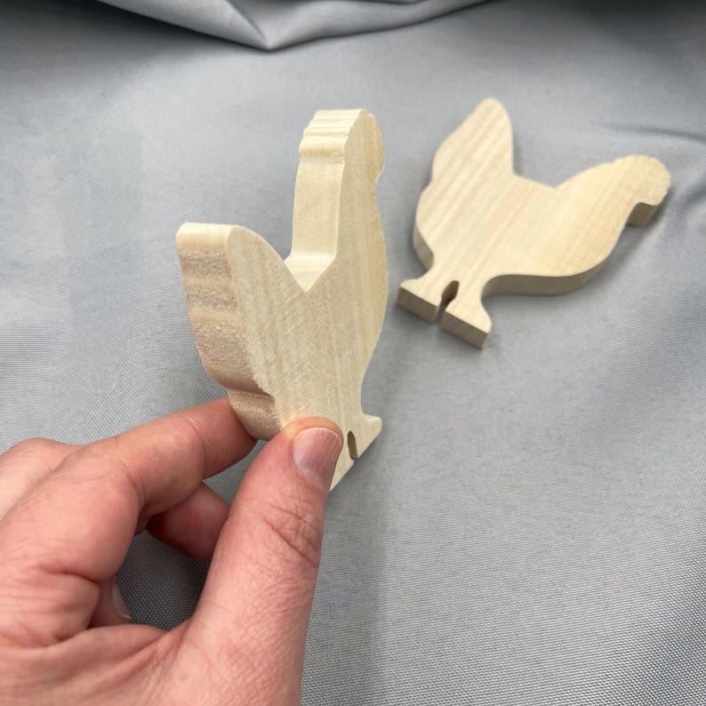 Wood Chicken Cutouts, Unfinished Wood Hen, Craft Diy Wood Projects ...