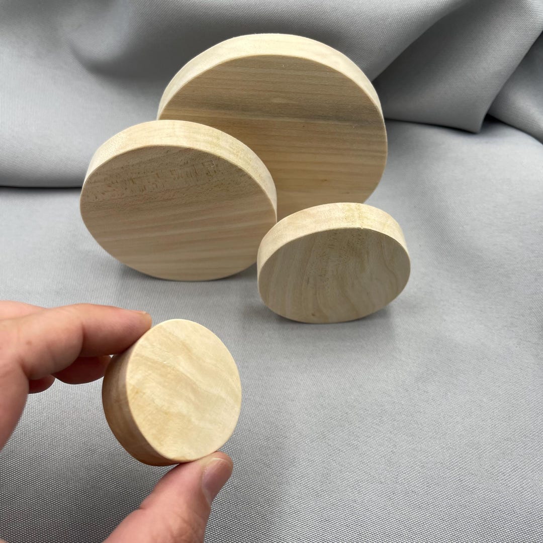 Large Wooden Circles Cutout, Unfinished Wood Shape, Round Blank for ...