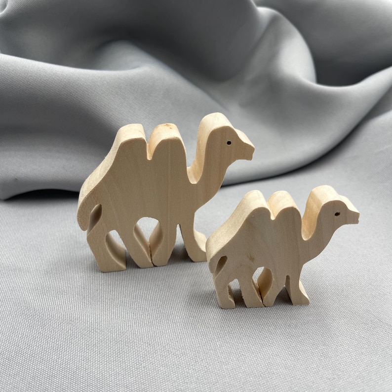 Unpainted Wooden Camel Cutout, Natural DIY Craft Animal Blank, Rustic ...
