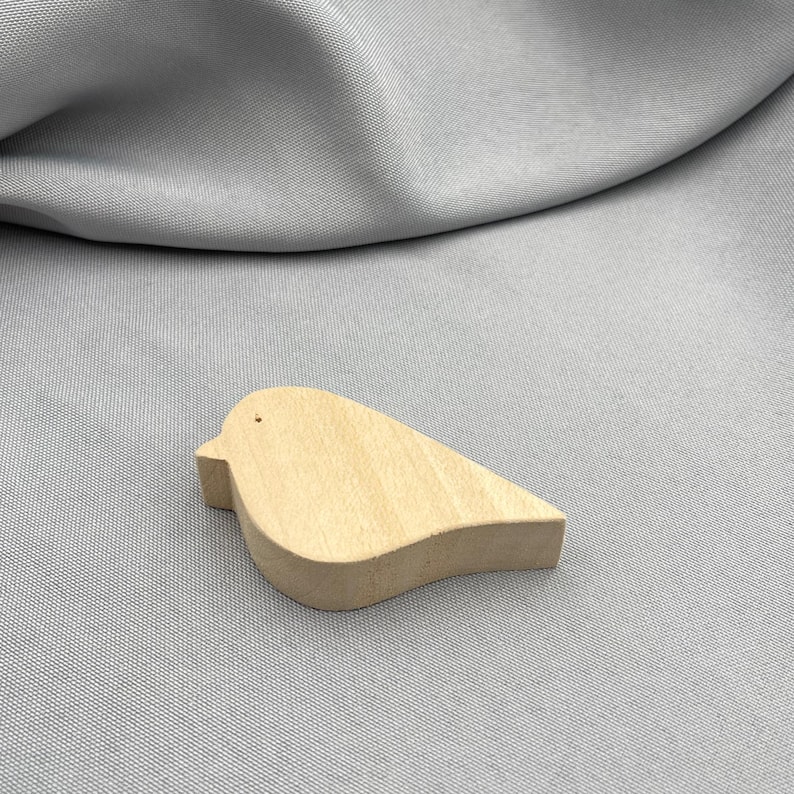 Unfinished Wood Standing Bird, Cut Out Blank for Paint, Small Bird ...