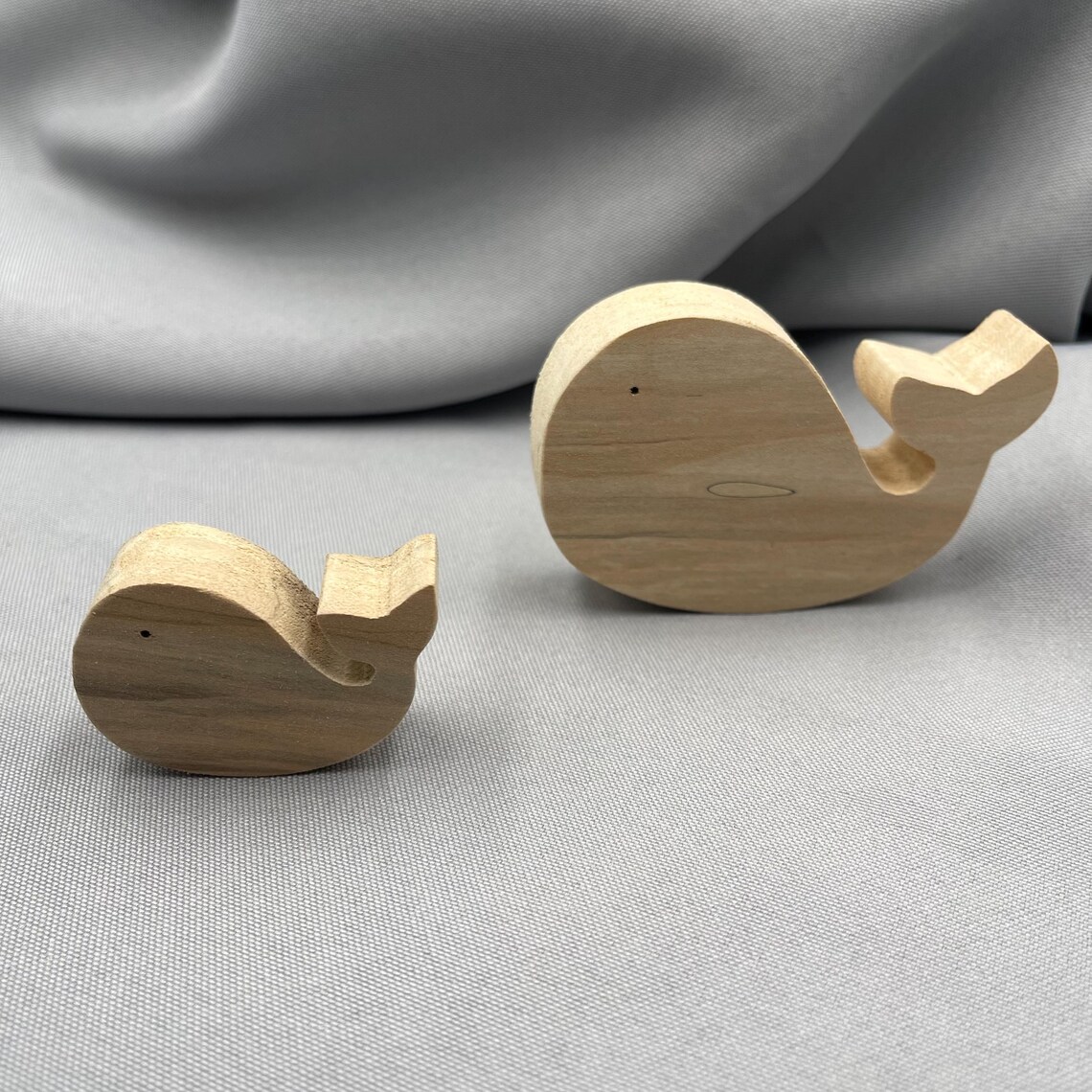 Wooden Whale Cut Out Blanks, Unfinished Fish for Painting, Beach Theme ...